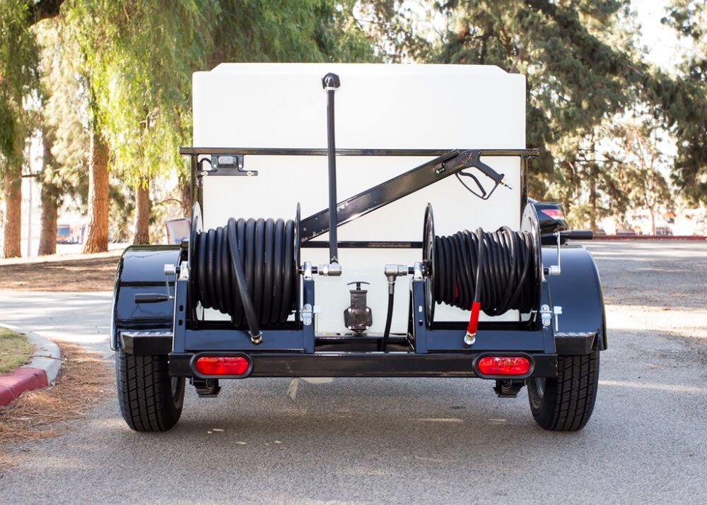 Hot Water Pressure Washer Trailer with 230 Gallon Tank – Single Axle, 8 ...