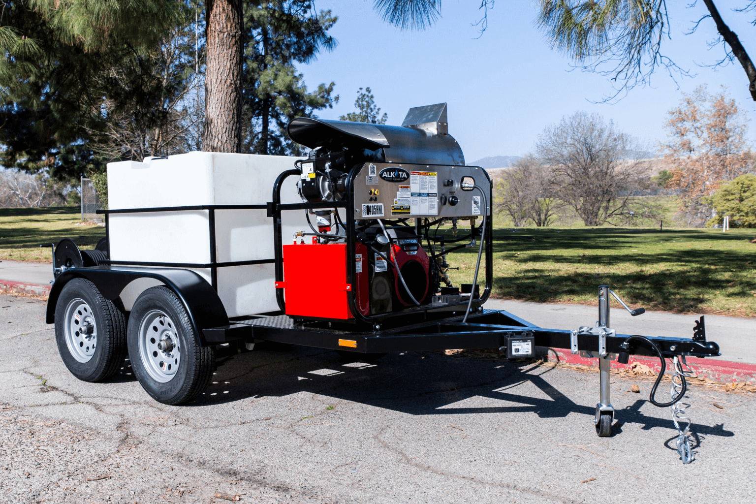 Commercial Heated Pressure Washer | Mobile Trailer Systems